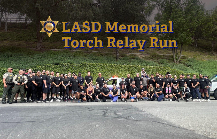 Thank You for Supporting the LASD Memorial Relay Run - Hidden Hills