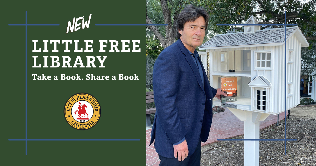 City Unveils Little Free Library at City Hall - Hidden Hills